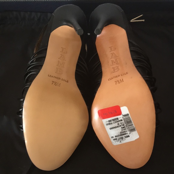 L.A.M.B. | Shoes | New Lamb Raivyn Black Strappy Heel Sandals | Poshmark